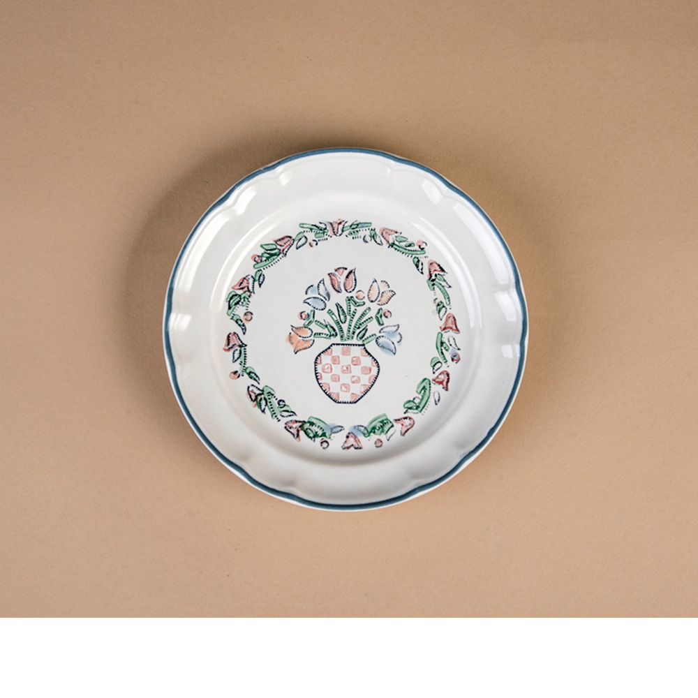 Plato Pastel Tulipán Rosa - Santa anita